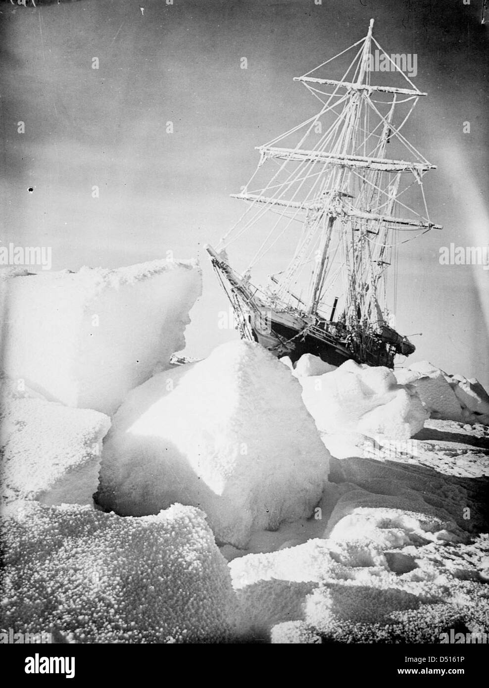 The ship 'Endurance,' photographed by Frank Hurley during Sir Ernest ...