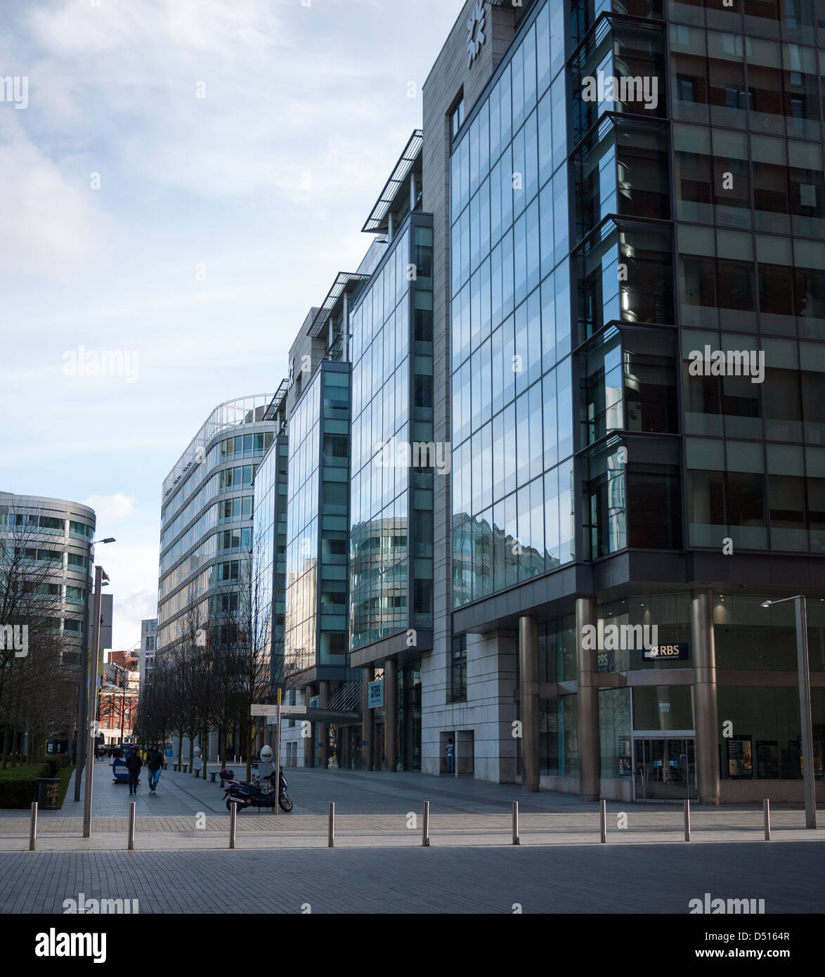 New commercial buildings, Spinningfields, Manchester Stock Photo - Alamy