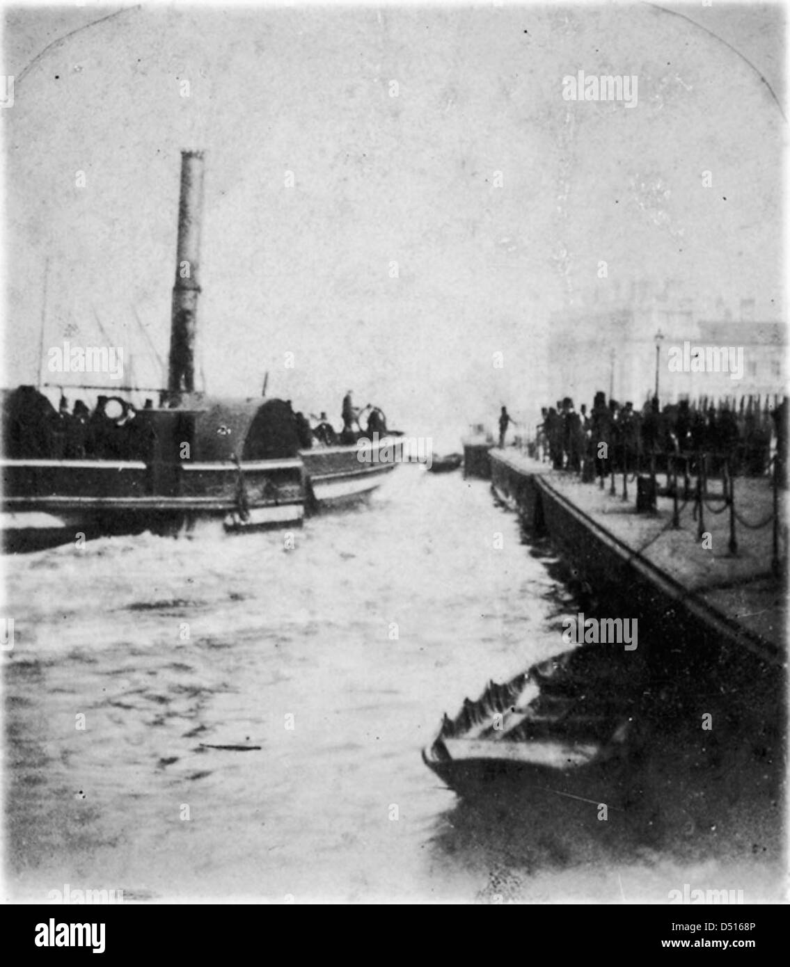 A paddle steamer docked at Greenwich, illustrating the historic role of ...