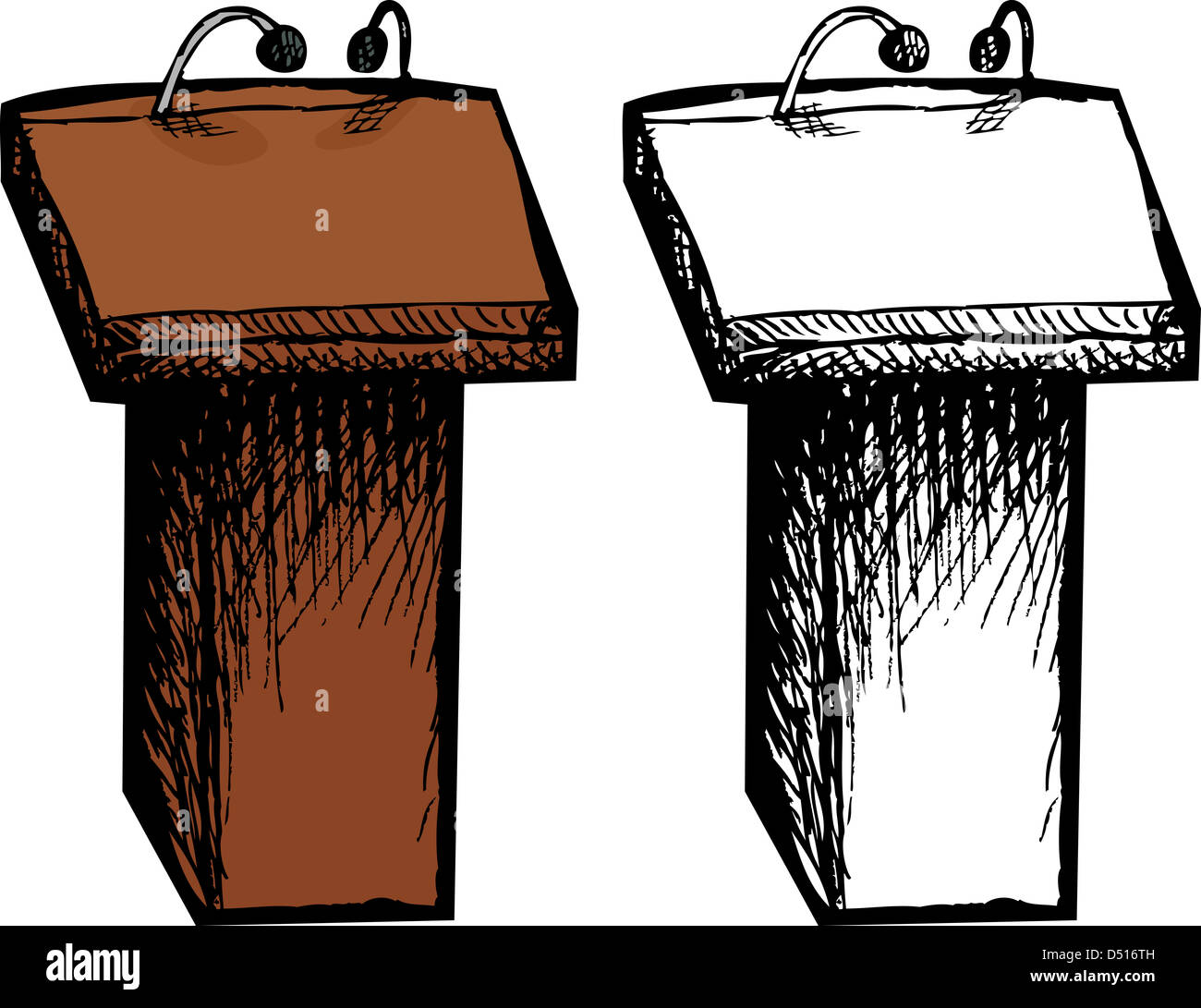 Lectern cartoon hi-res stock photography and images - Alamy