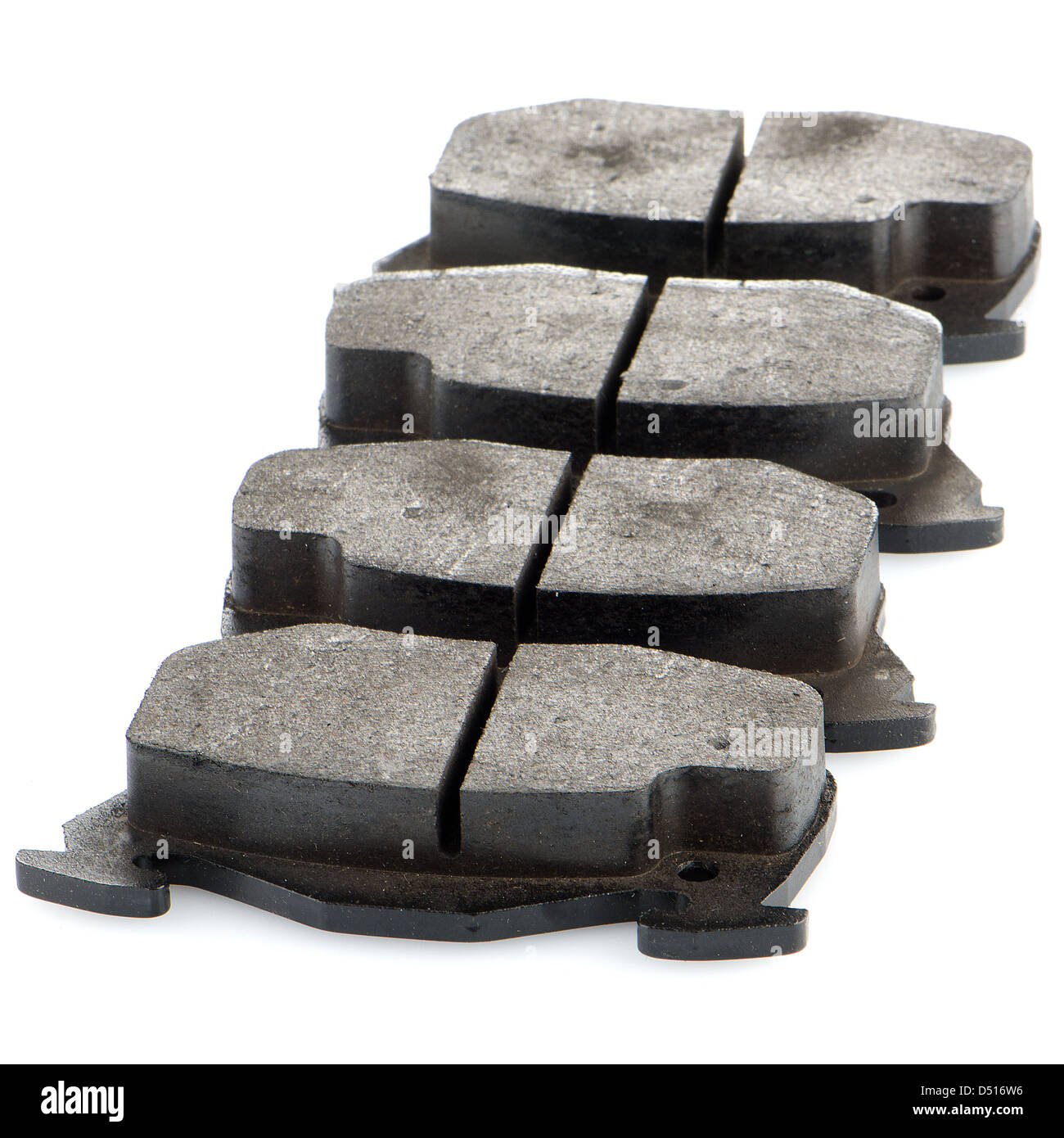 Car brake pads on white reflective background Stock Photo - Alamy