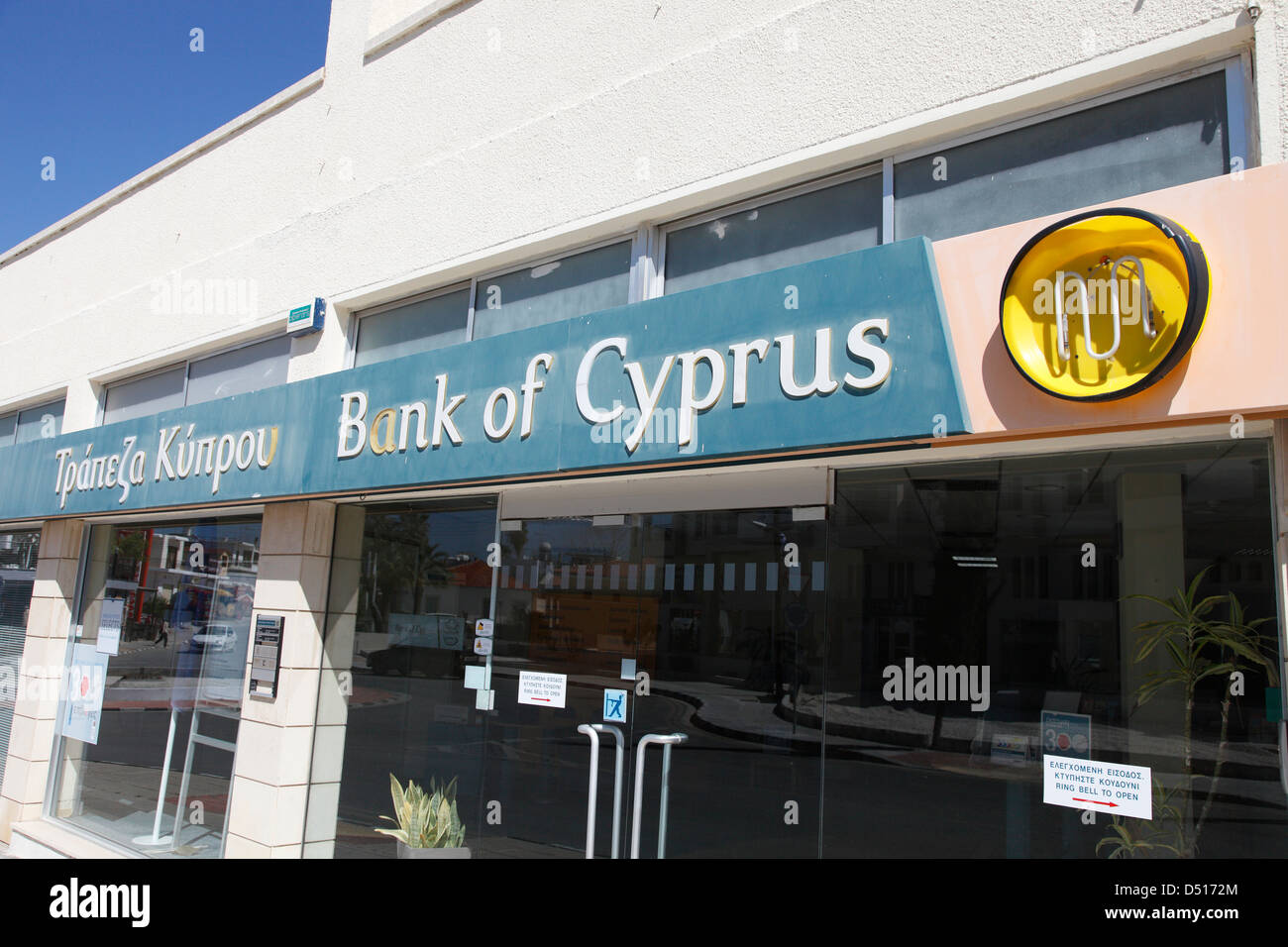 18 March 2013 Bank of Cyprus in Polis, Cyprus closed due to national ...