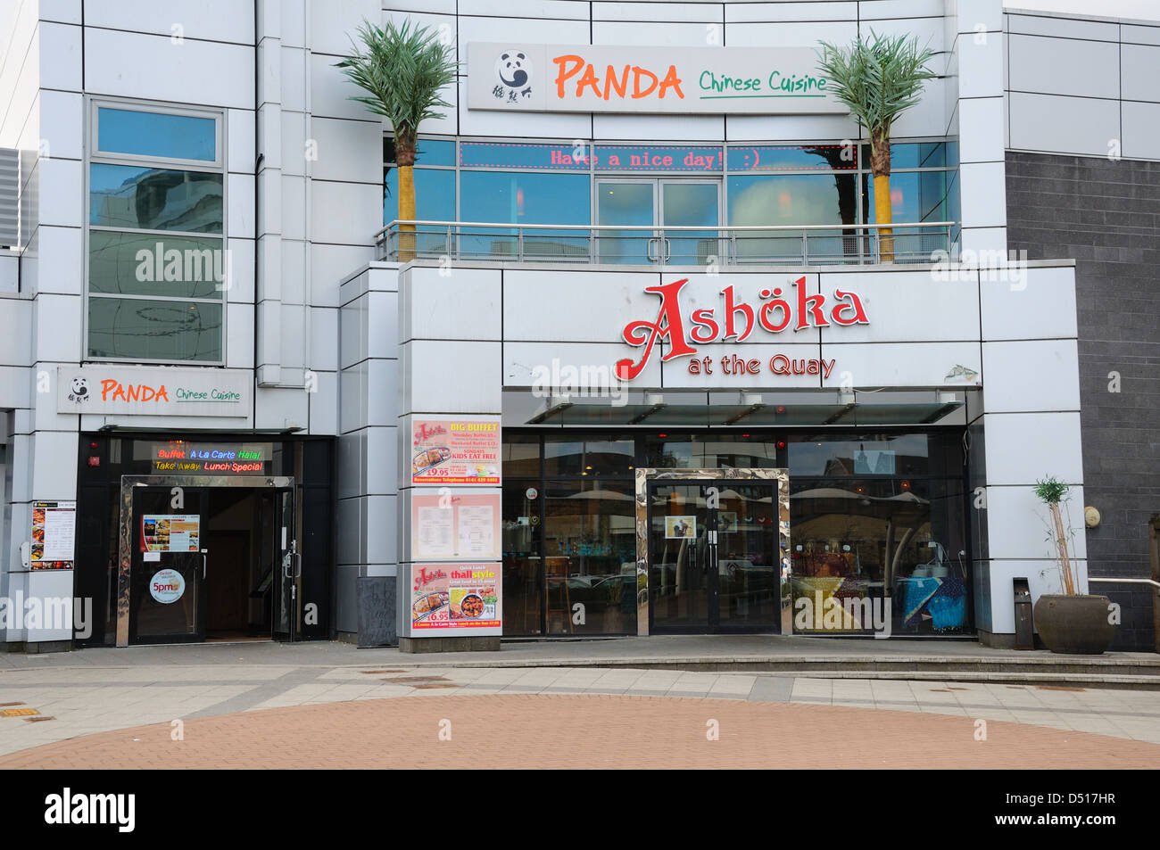 The Ashoka Indian and Panda Chinese restaurants at Springfield Quay in ...