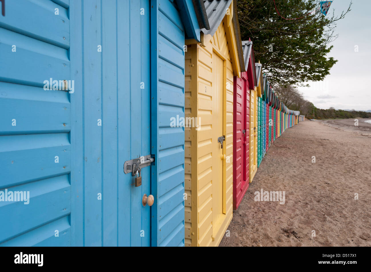 British Beach Huts Stock Photo - Alamy