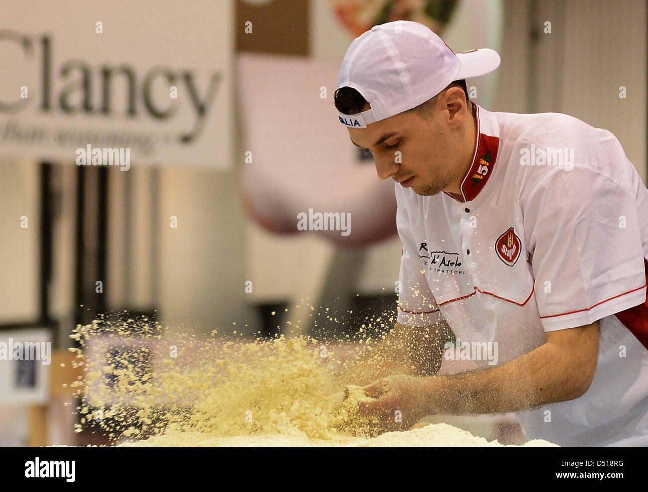 March 19,2013. Las Vegas NV. USA. Pizza makers compete in the fastest ...