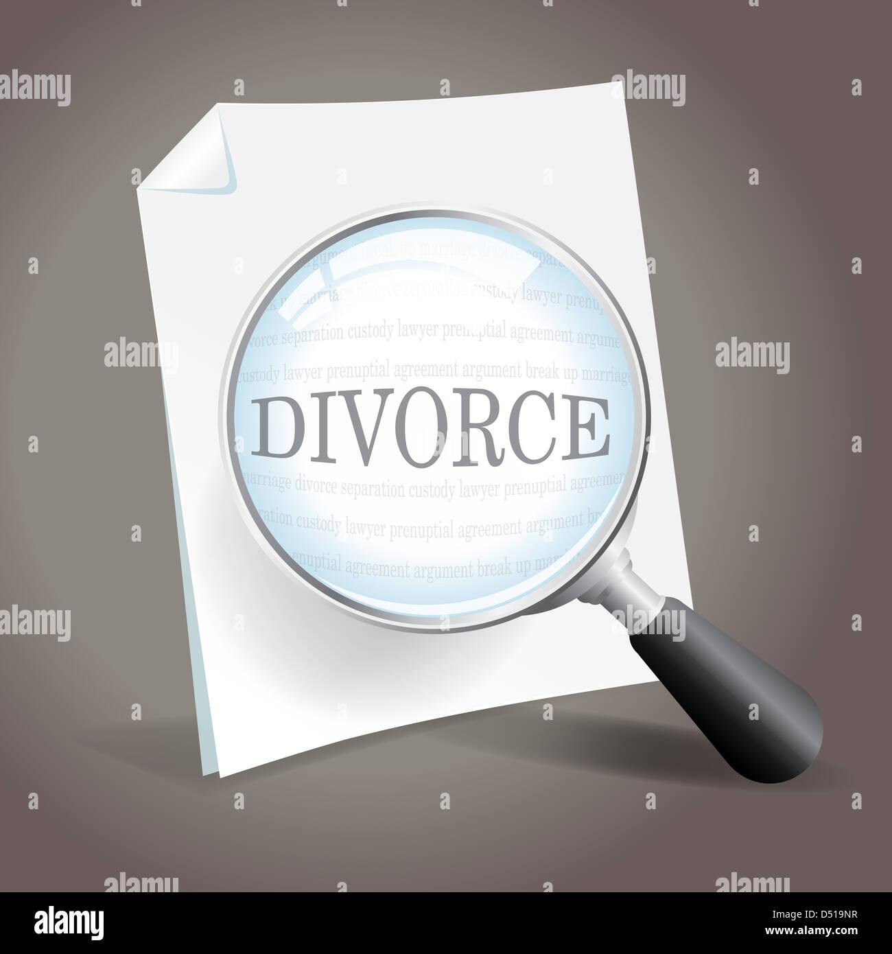 Examining divorce and failed marriage Stock Photo - Alamy