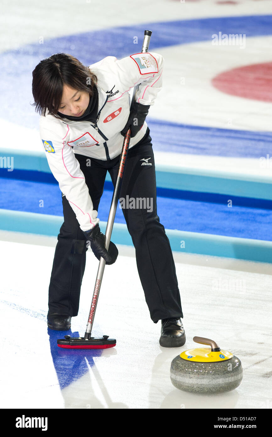 Satsuki Fujisawa (JPN), MARCH 21, 2013 - Curling : World Women's ...