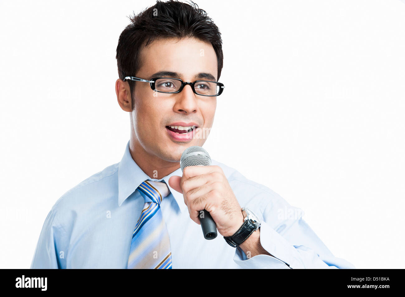 Giving speech microphone hi-res stock photography and images - Alamy