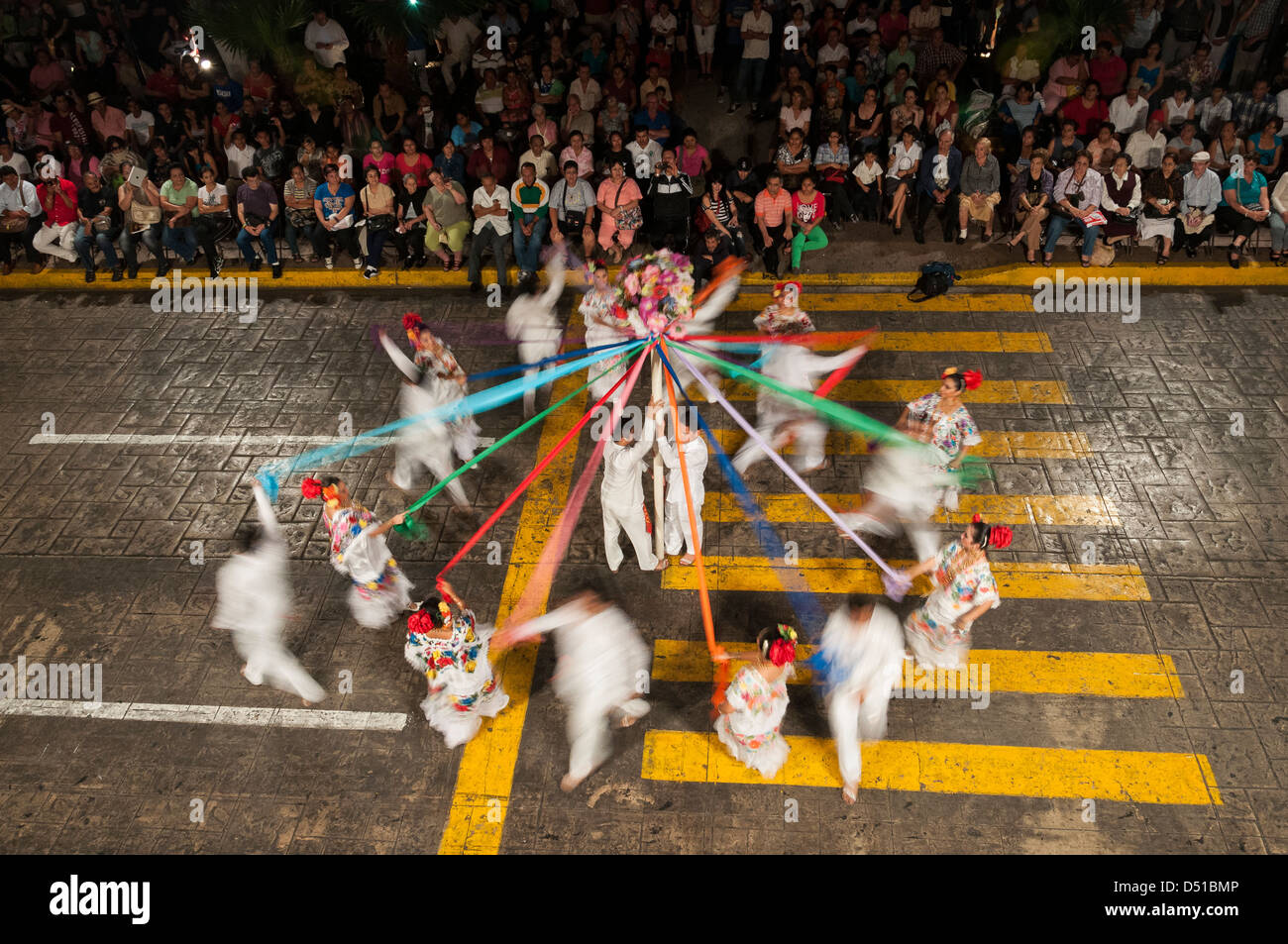 Representation of the typical dance of Yucatan, Jarana Stock Photo - Alamy