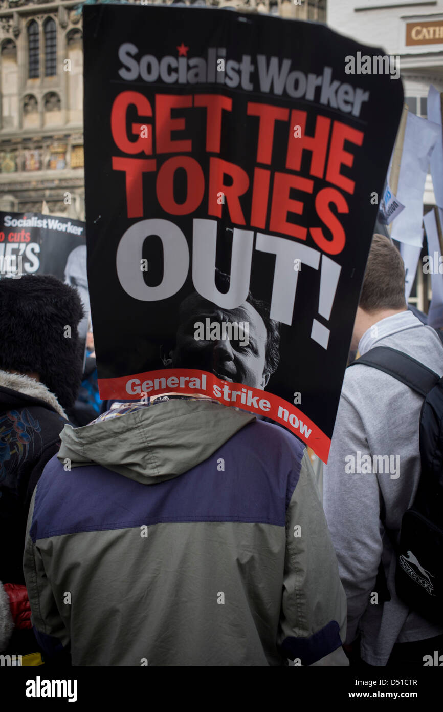 Socialist worker placard hi-res stock photography and images - Alamy
