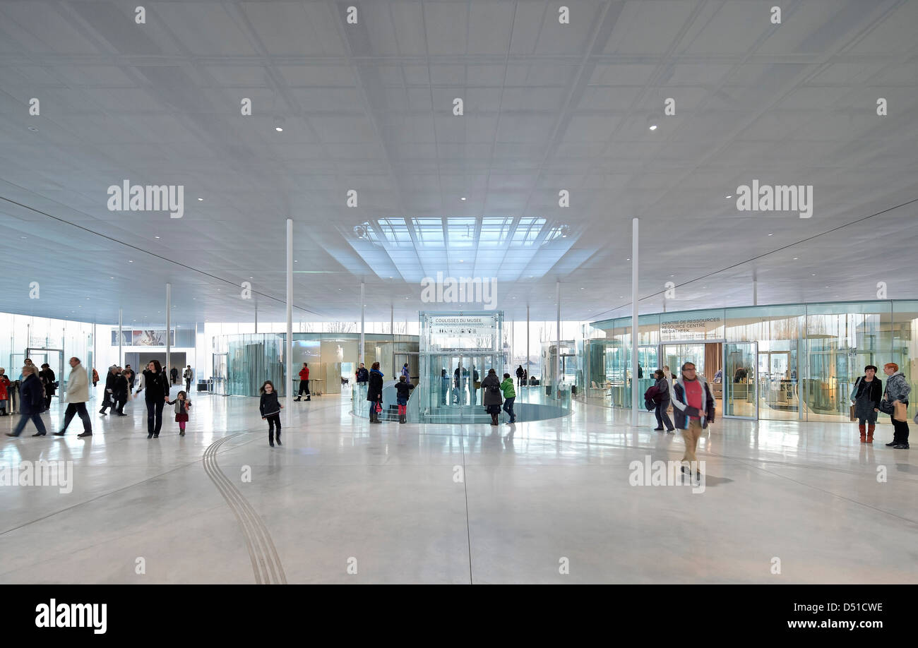 Musée Du Louvre Lens, Lens, France. Architect: SANAA, 2012. Glazed ...