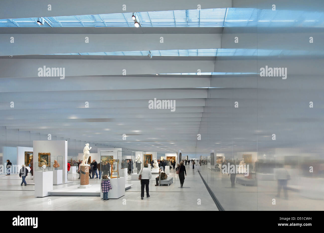Interior view of the louvre lens hi-res stock photography and images ...