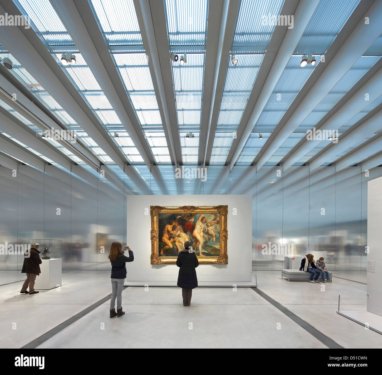Interior view of the louvre lens hi-res stock photography and images ...