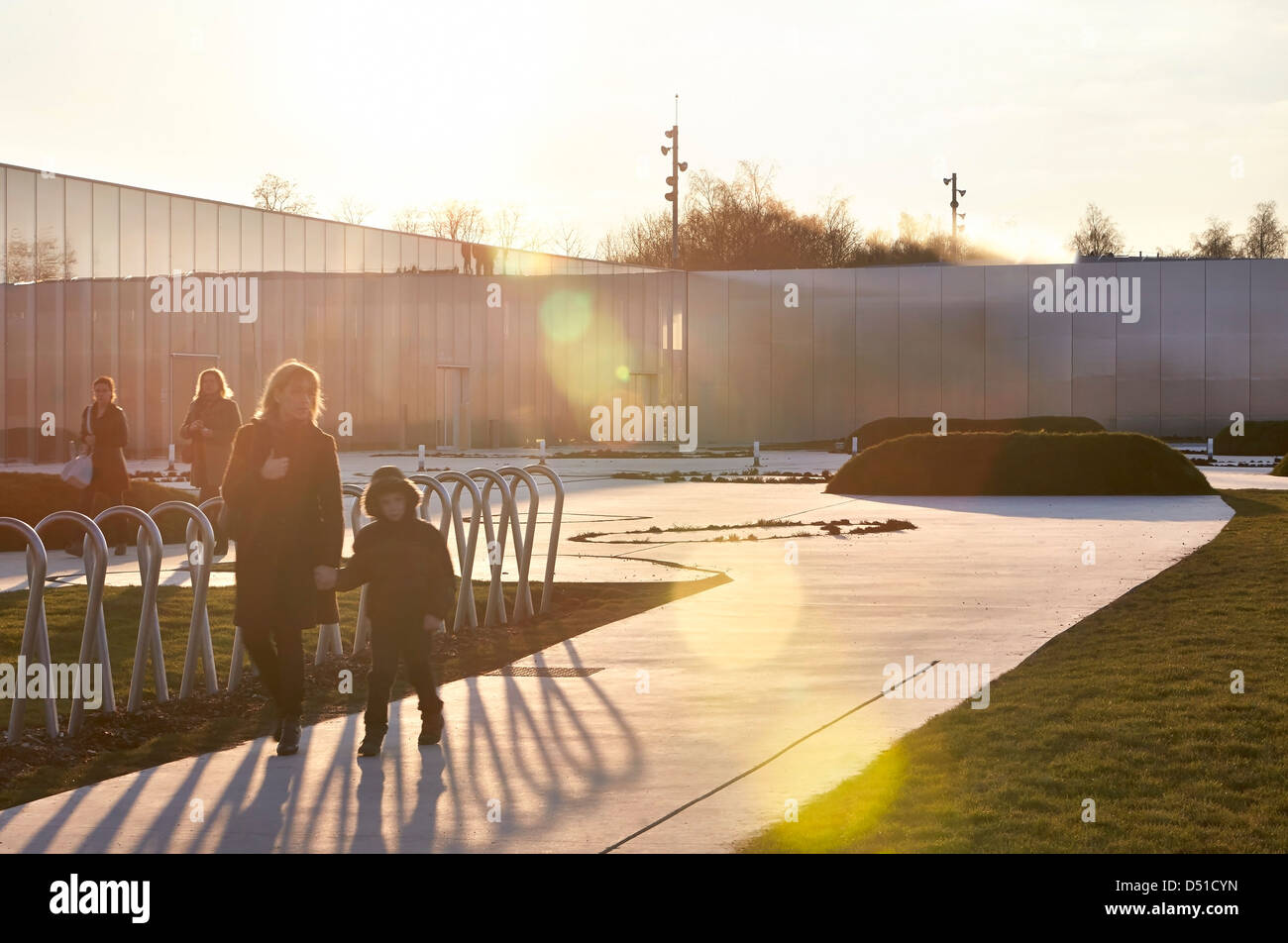 Musée Du Louvre Lens, Lens, France. Architect: SANAA, 2012. Back lit ...