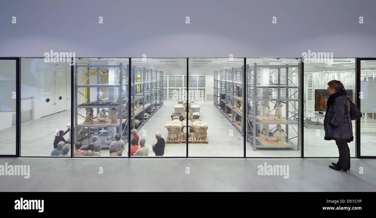 Musée Du Louvre Lens, Lens, France. Architect: SANAA, 2012 Stock Photo ...