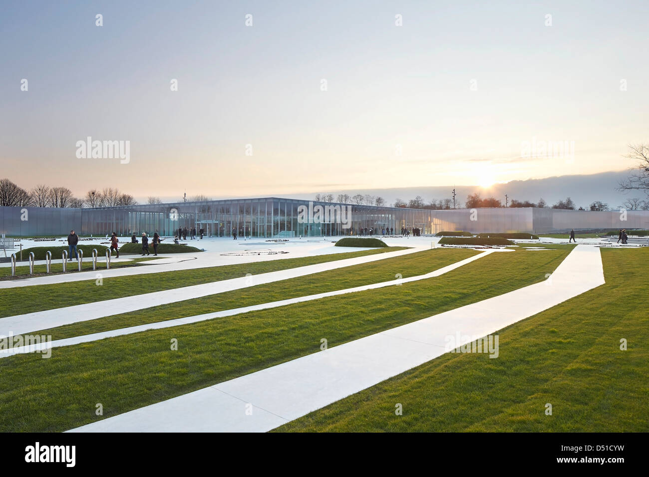Musée Du Louvre Lens, Lens, France. Architect: SANAA, 2012. Distant ...