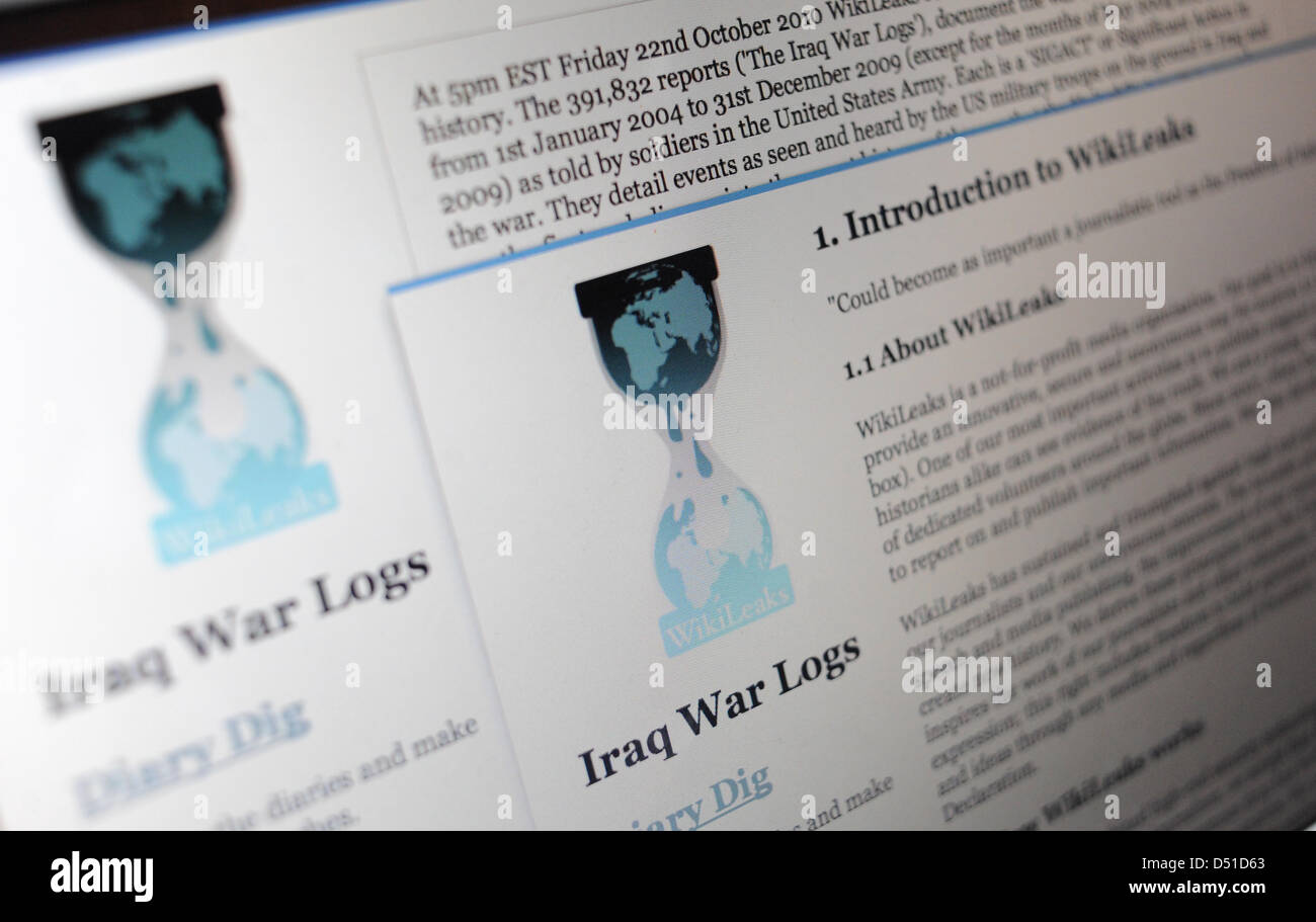 (FILE) - A file picture dated 28 NOvember 2010 show two browser windows ...