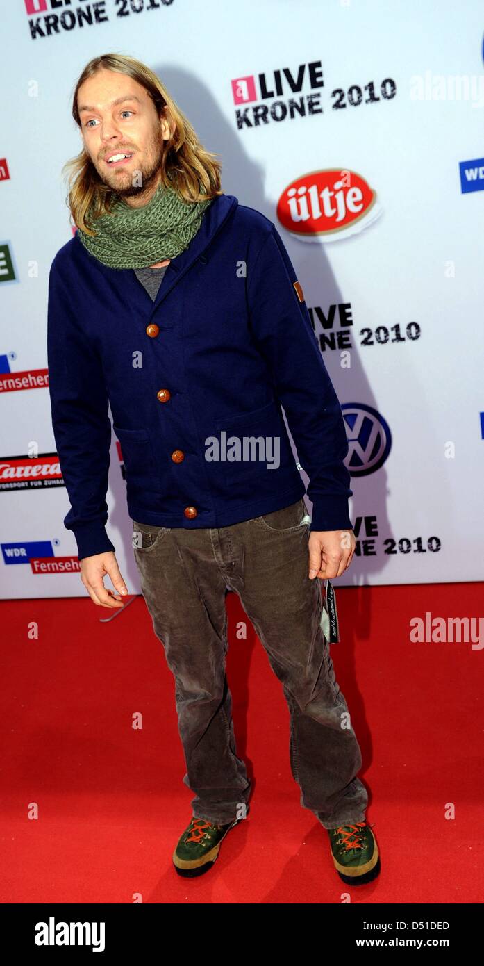 German singer Ingo Pohlmann attends the '1Live Krone' radio award show ...