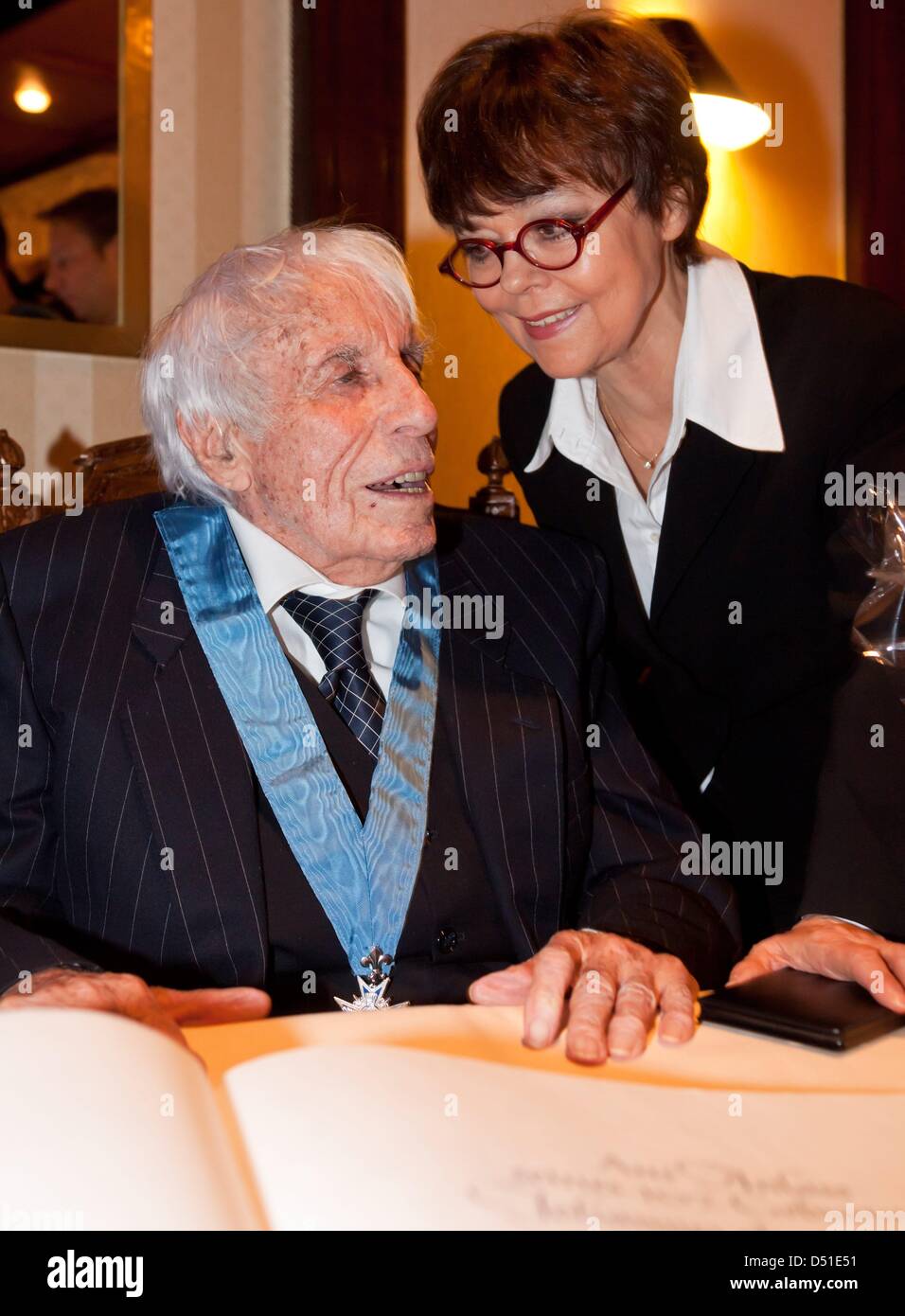 Actor and singer Johannes Heesters celebrates his 107th birthday ...