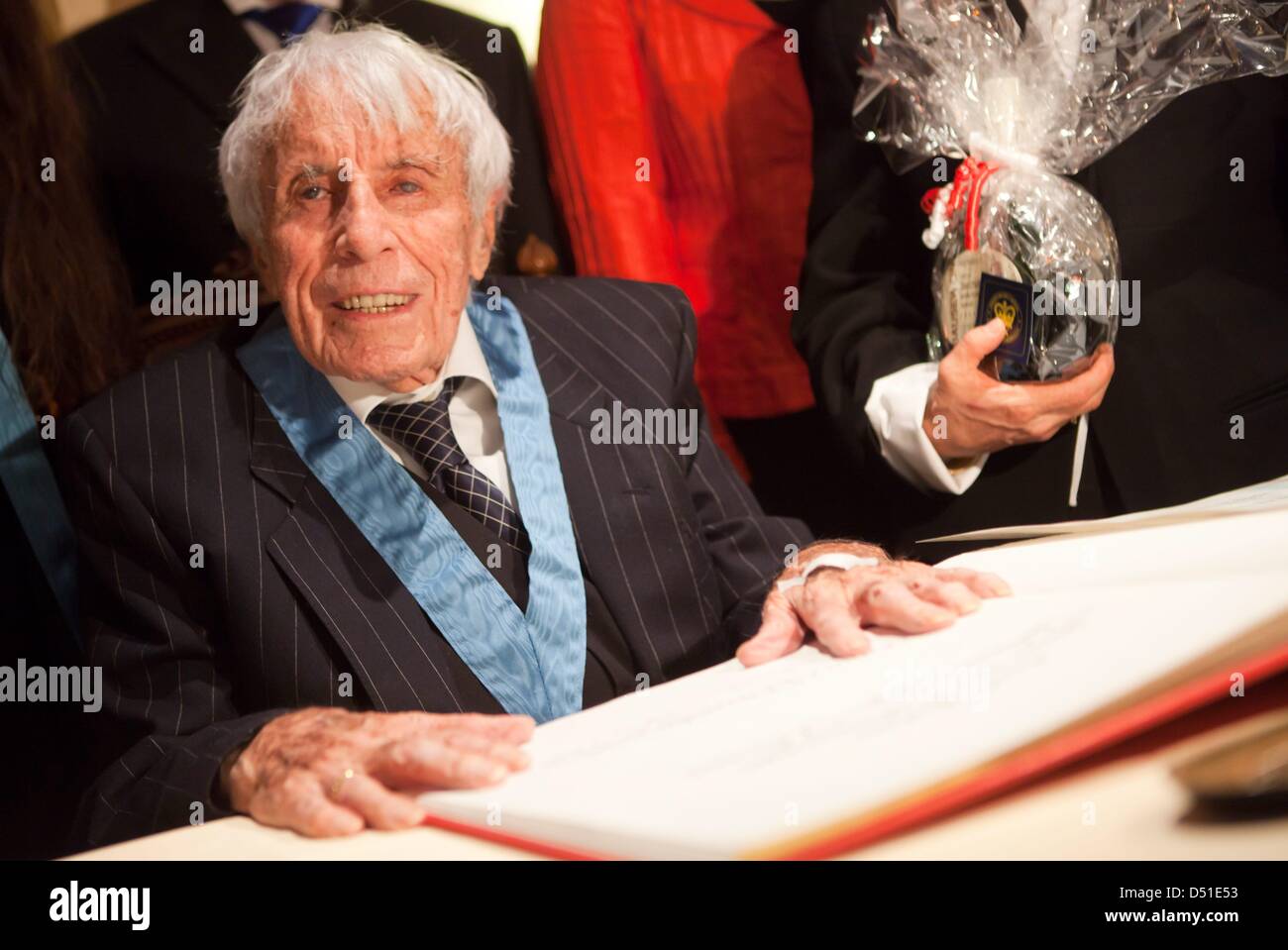 Actor and singer Johannes Heesters celebrates his 107th birthday at ...