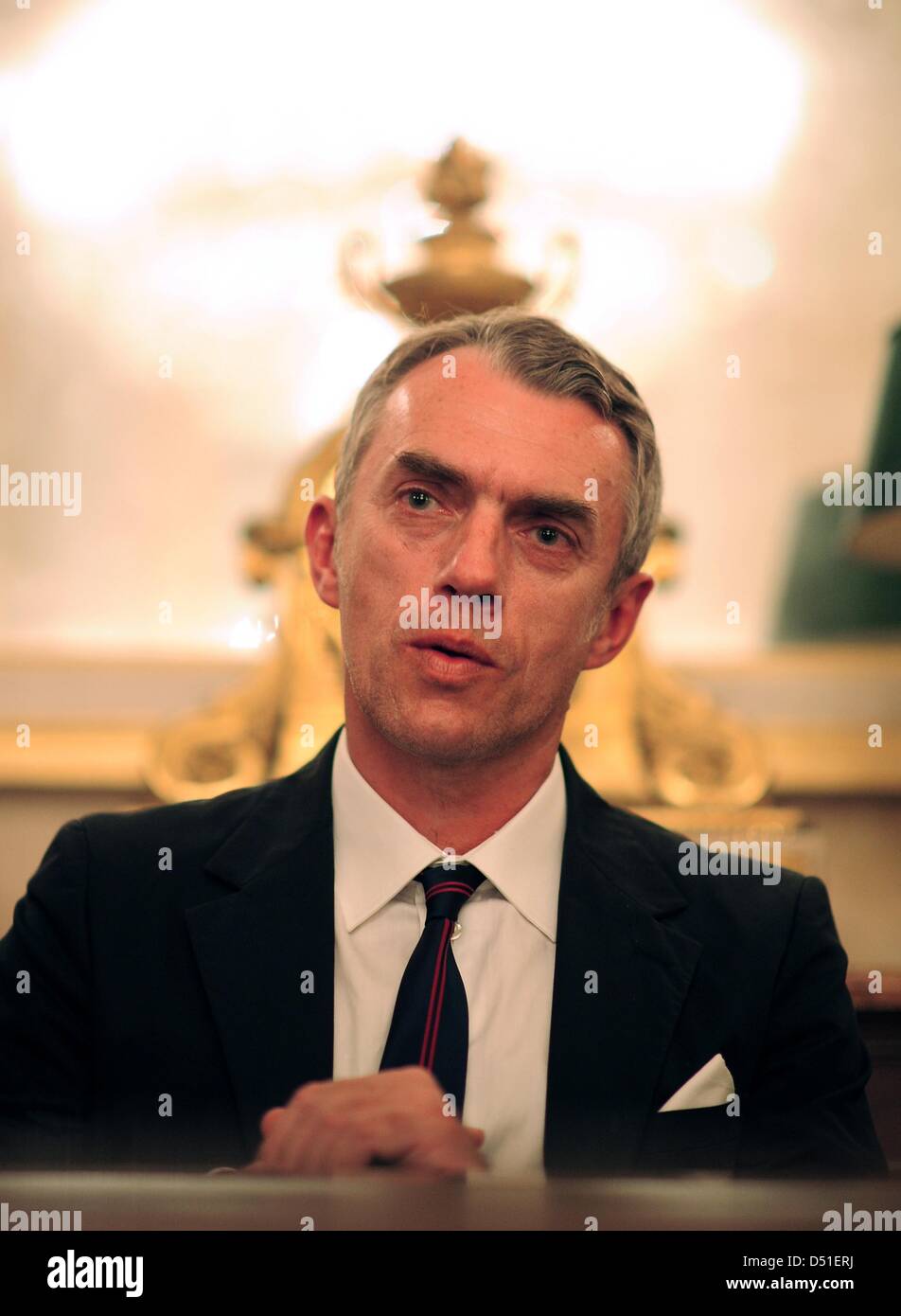 German painter Neo Rauch gives a press conference at Palais Beauharnais ...