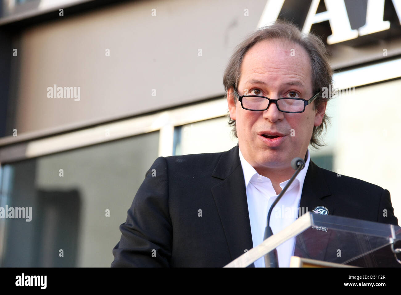 Composer Hans Zimmer attends the award ceremony of his new star at the ...