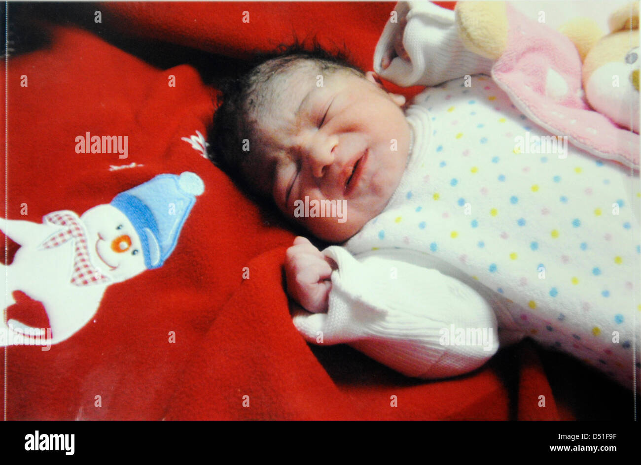 A picture of the disappeared baby in Frankfurt Main, Germany, 09 ...