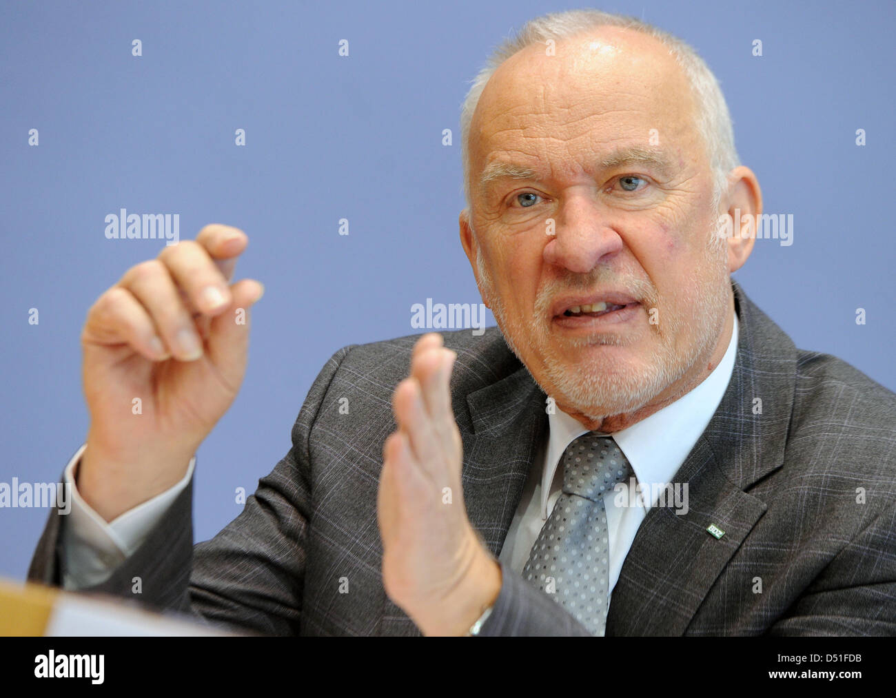 Klaus Leprich, head of German Customs and Finance labour union ...