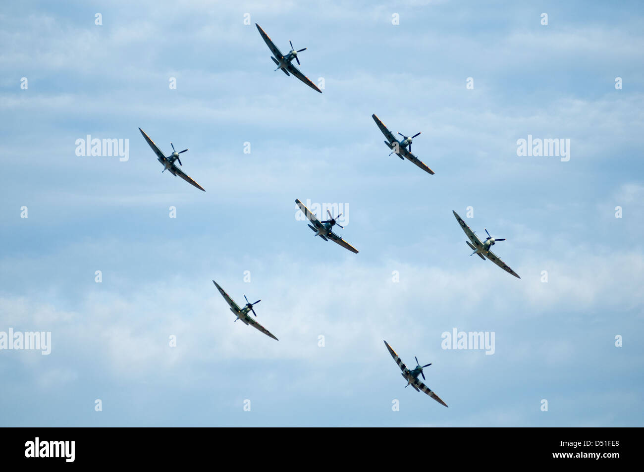 Battle of britain planes formation hi-res stock photography and images ...