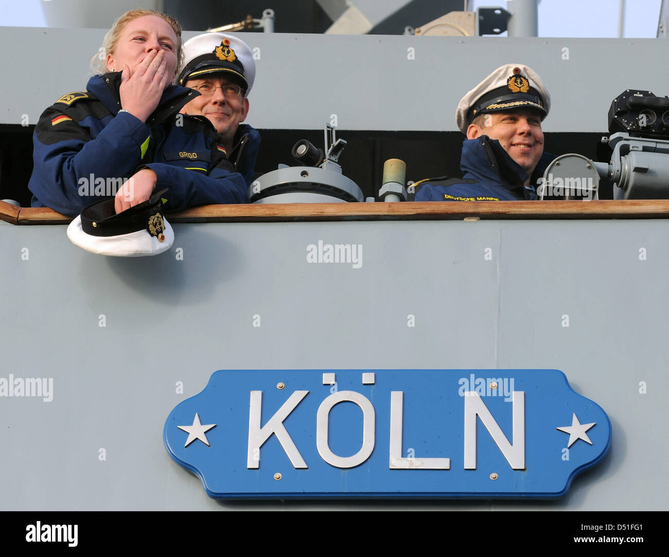 German Navy frigate 'Koeln' returns to Wilhelmshaven, Germany, 10 ...