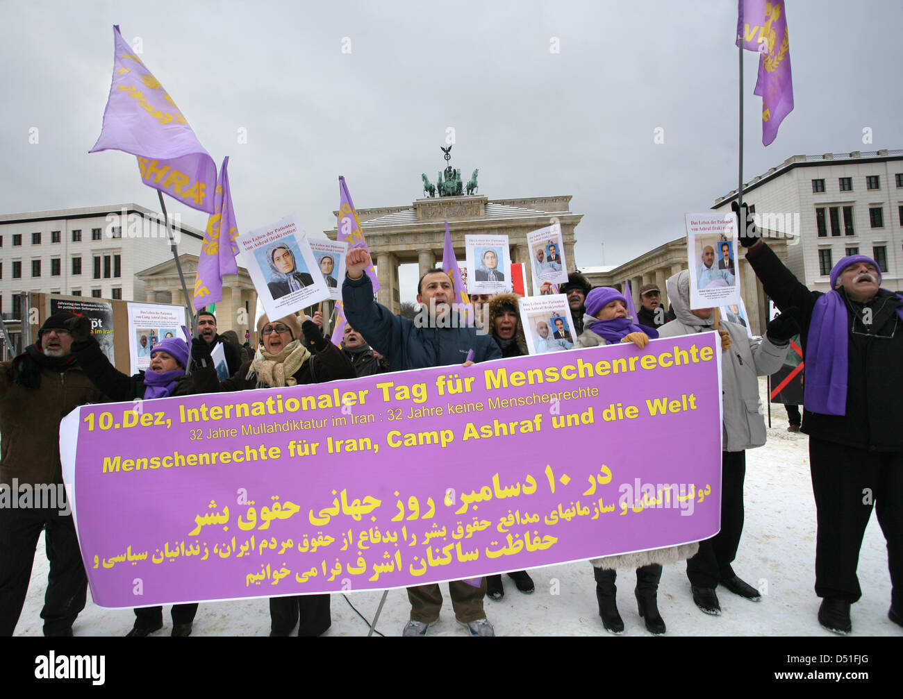 Human rights activists protest the Iranian regime and demand the ...