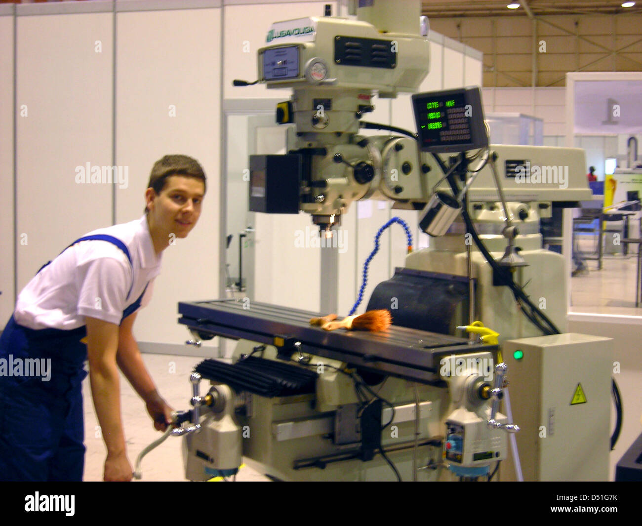 An undated picture shows machine technician Nils Michalik from Saaleck ...