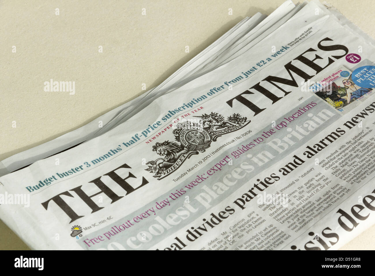 Front Page Newspaper Stock Photos & Front Page Newspaper Stock Images ...