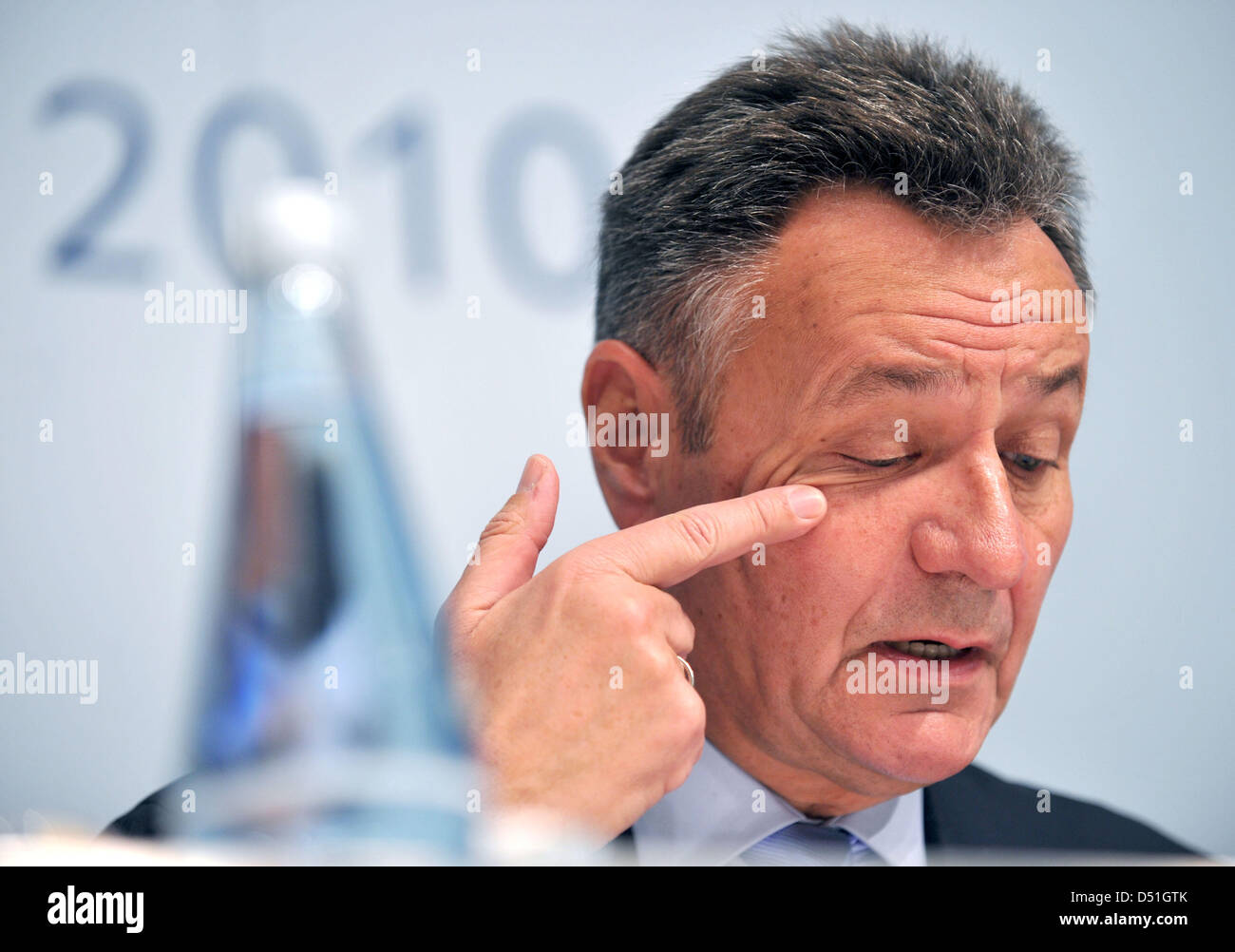 The chairman of the board of management at TUI AG, Michael Frenzel ...