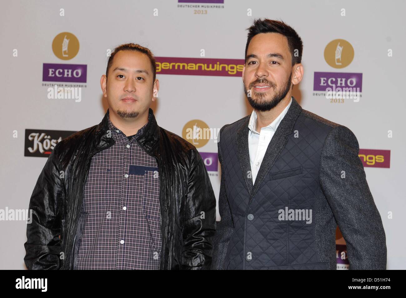 Joe Hahn and Mike Shinoda from the band Linkin Park at the Echo Awards ...
