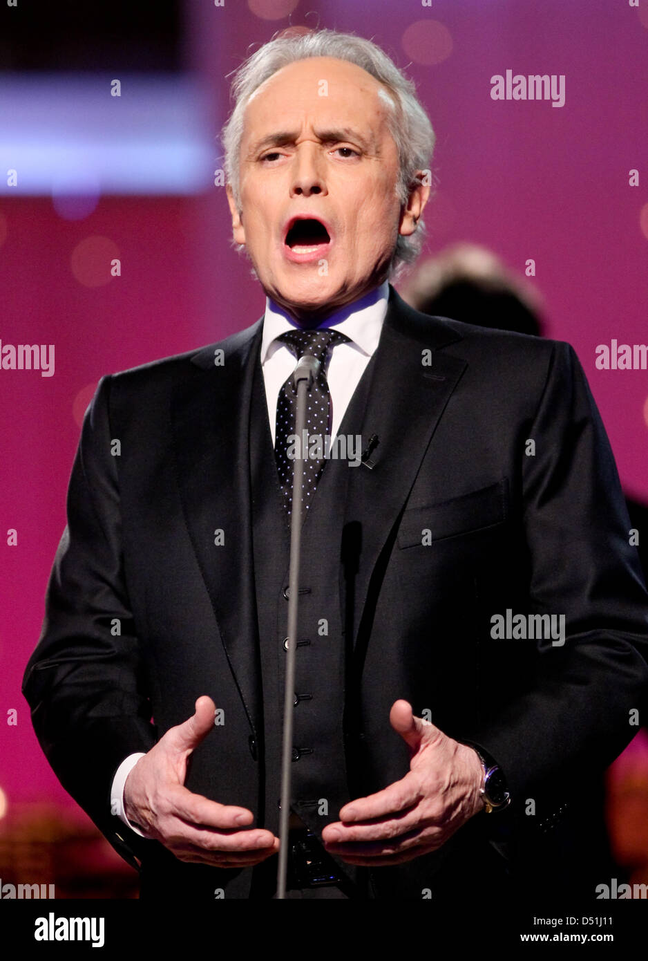 Spanish tenor Jose Carreras during the 16th Jose Carreras Gala in ...
