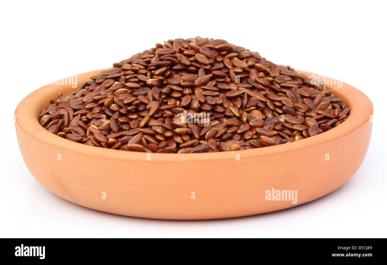 Flax or edible tisi seeds Stock Photo - Alamy