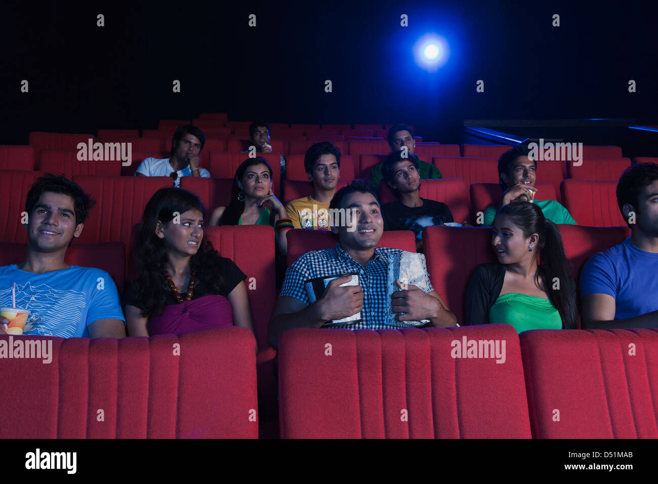 Indian couple cinema hall hi-res stock photography and images - Alamy