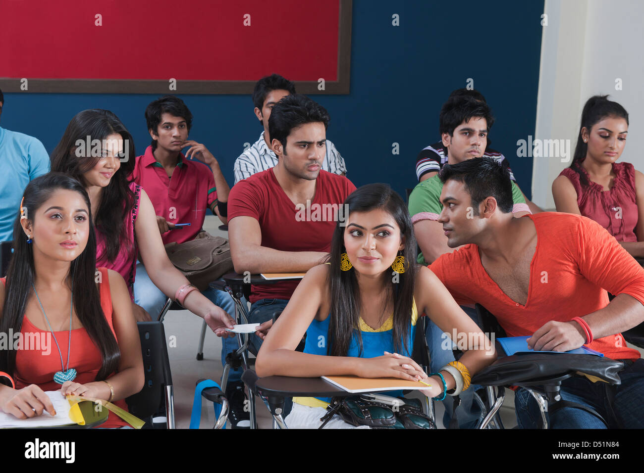 University students studying in a classroom Stock Photo - Alamy