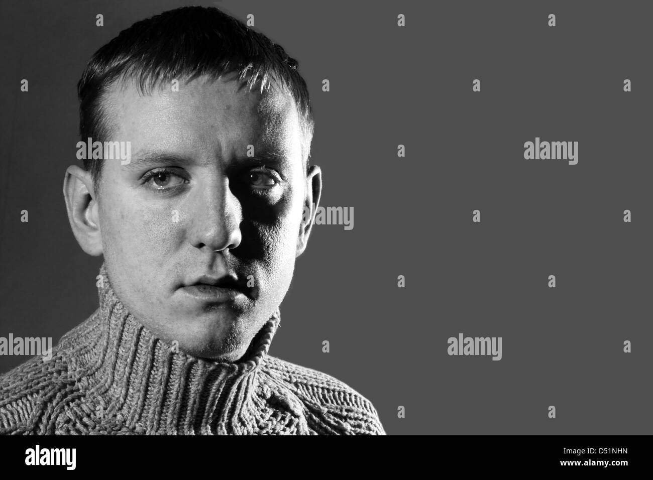 young man in sweater Stock Photo - Alamy