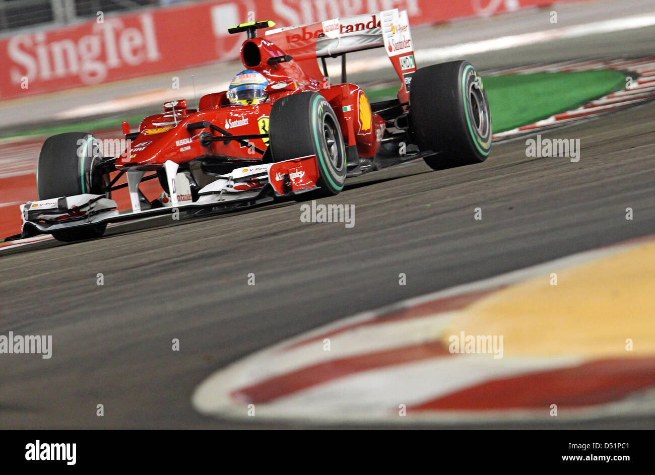 Sport formula 1 sport motor racing action ferrari hi-res stock ...