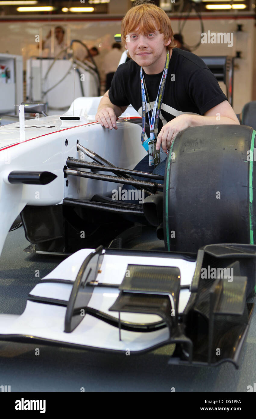 British actor Rupert Grint who plays Ron Weasley in Harry Potter movies ...