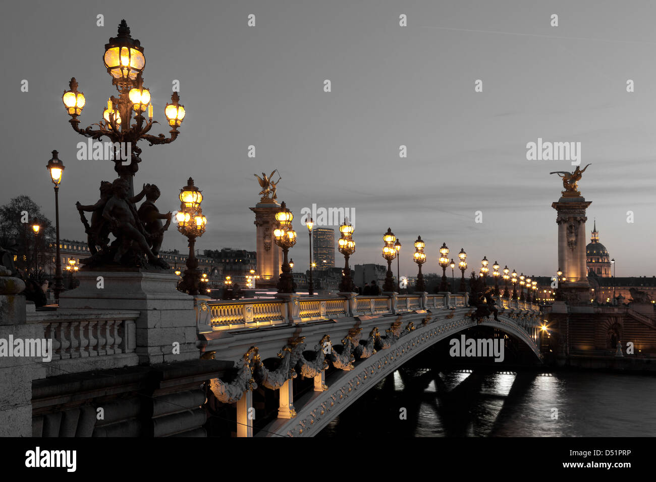 Alexander III bridge, Paris, France Stock Photo - Alamy
