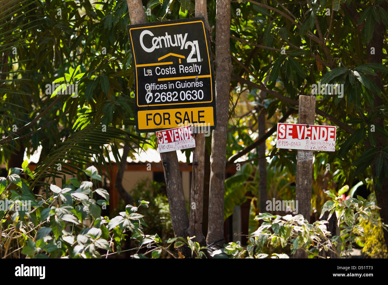 Sign Building Land Plot Sale High Resolution Stock Photography and ...