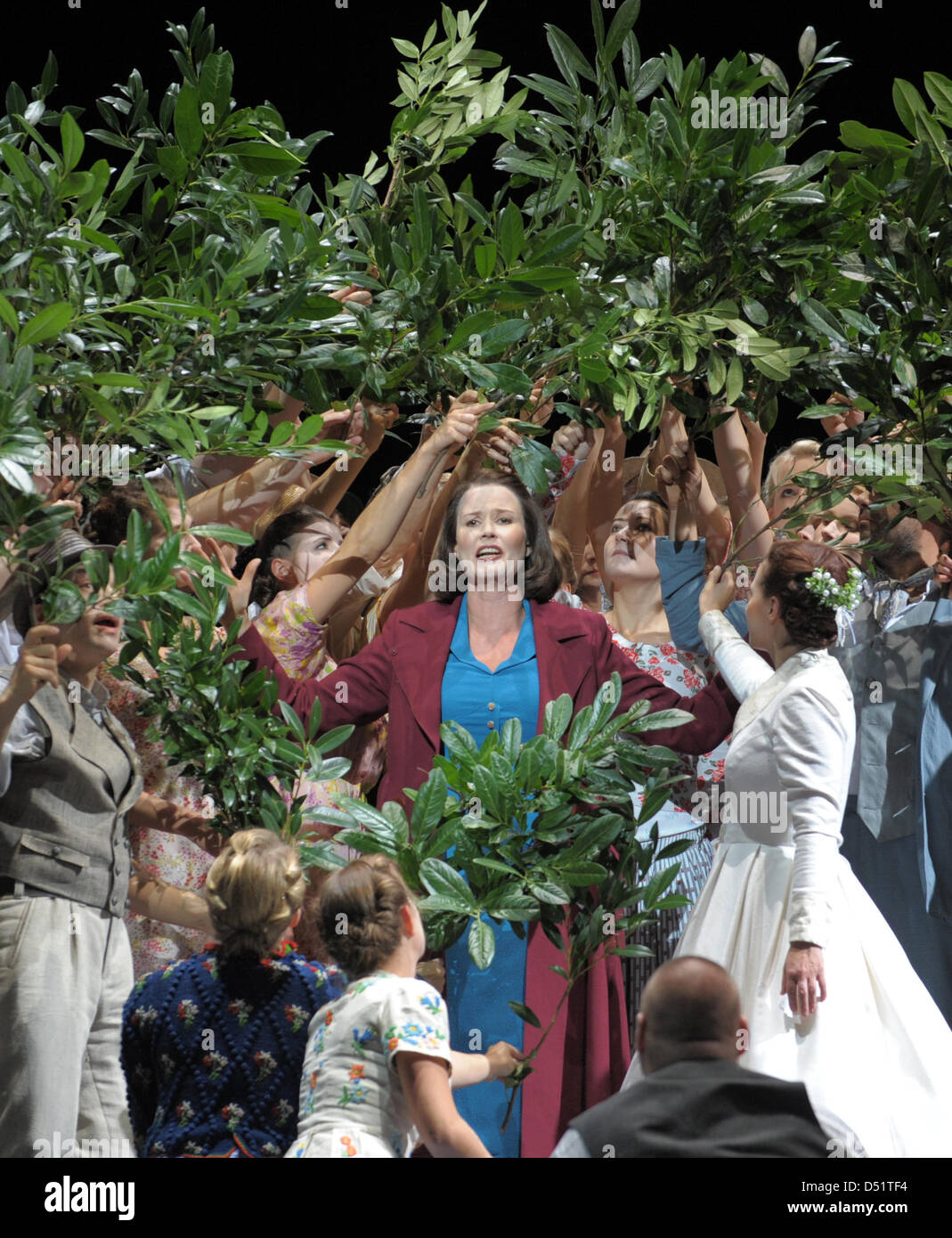 The ensemble of the Dresden opera house performs the opera 'Daphne' by ...