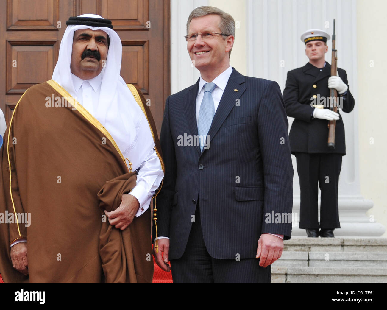 Sheik Hamad bin Khalifa Al Thani, the Emir of the state of Qatar; and ...