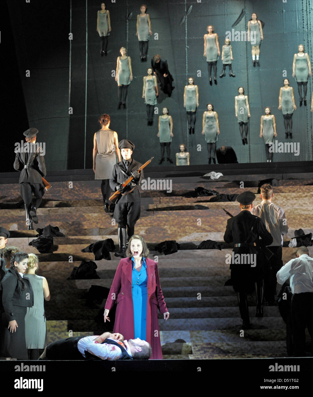 The ensemble of the Dresden opera house performs the opera 'Daphne' by ...