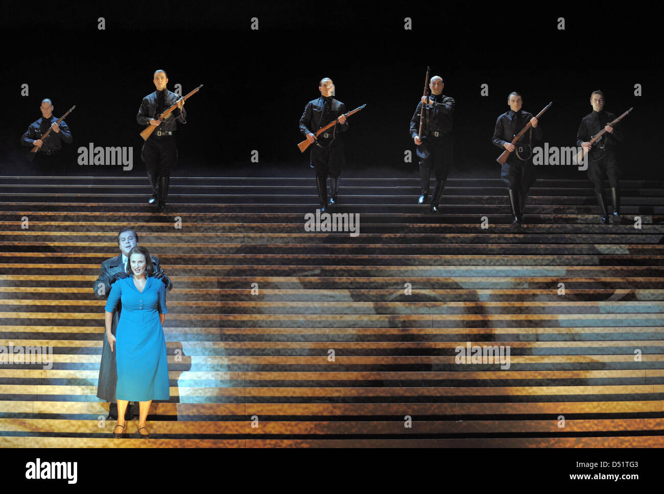 The ensemble of the Dresden opera house performs the opera 'Daphne' by ...