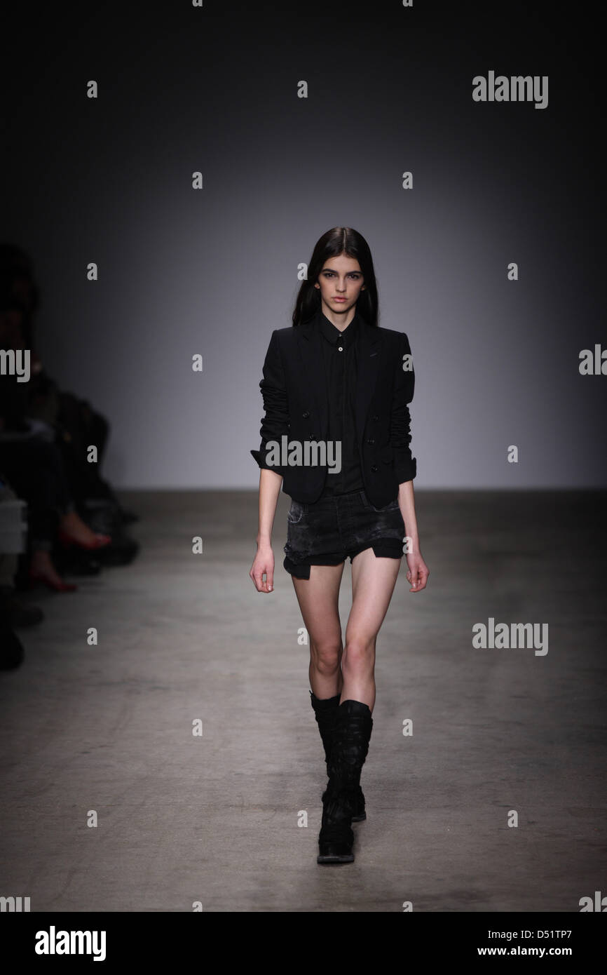 A model presents a creation of Nicolas Andreas Taralis from the ...