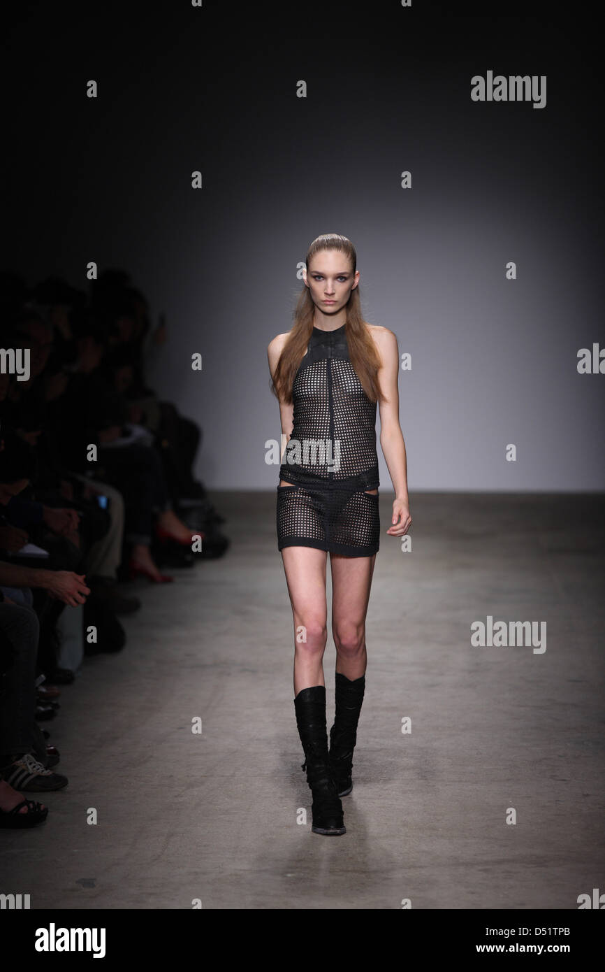 A model presents a creation of Nicolas Andreas Taralis from the ...